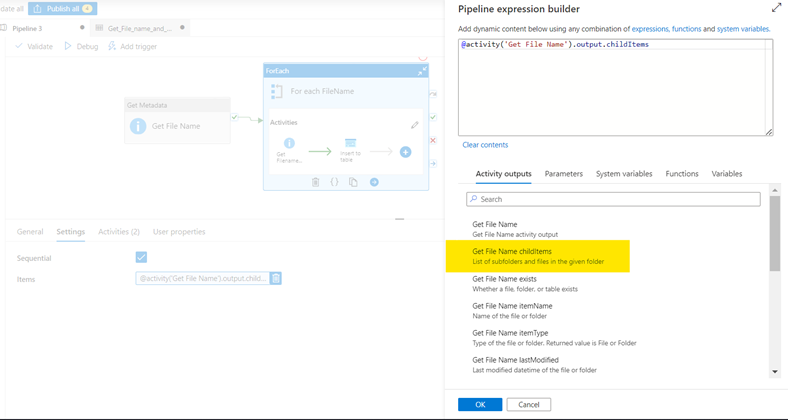How to get the file properties from Azure Storage using ADF/Synapse Pipeline for a date range ...