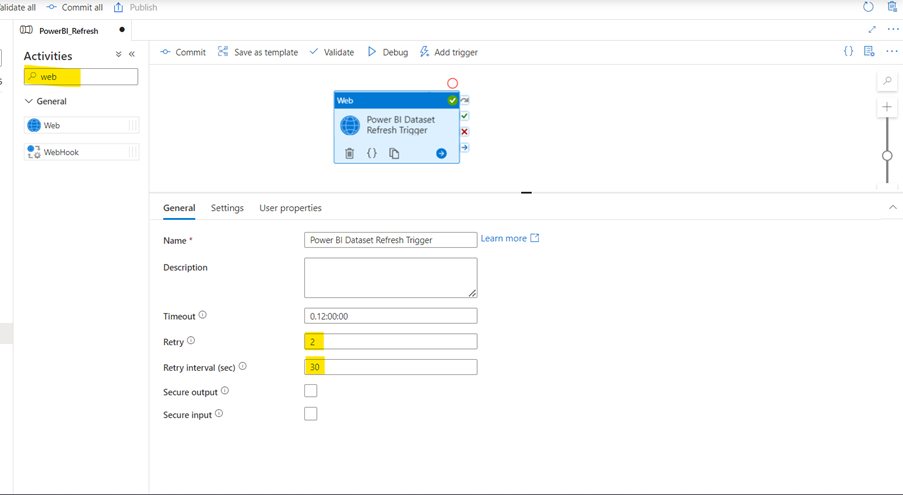 Refresh Power BI Datasets using Rest API from ADF/Synapse Pipeline – TechDiw