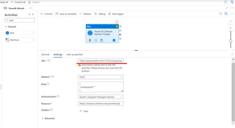 Refresh Power BI Datasets using Rest API from ADF/Synapse Pipeline - Techdiw