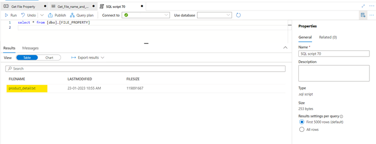 How to get the file properties from Azure Storage using ADF/Synapse Pipeline for a date range ...