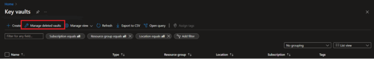 Restore the deleted secret/Key Vault in Azure Key vault - Techdiw